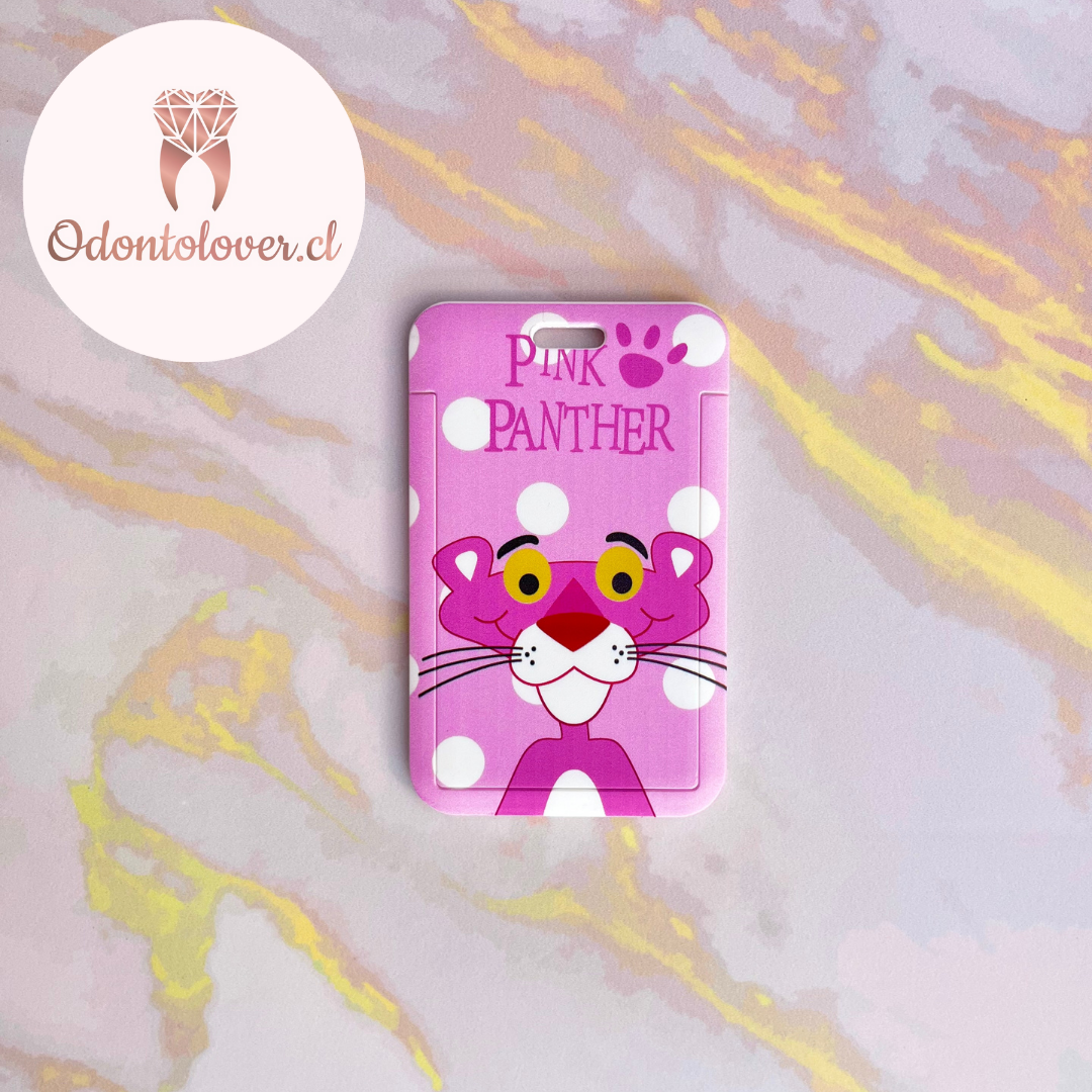 PORTACREDENCIAL/LANYARD PANTERA ROSA – Odontolover