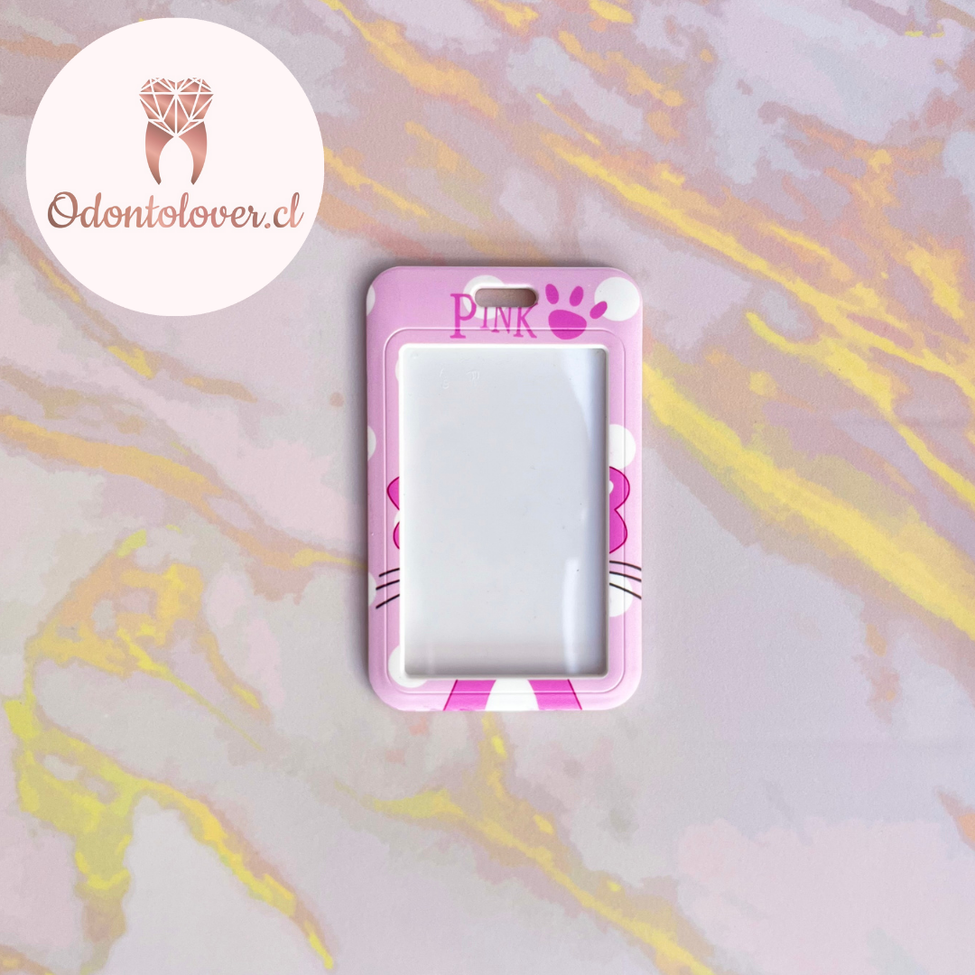 PORTACREDENCIAL/LANYARD PANTERA ROSA – Odontolover